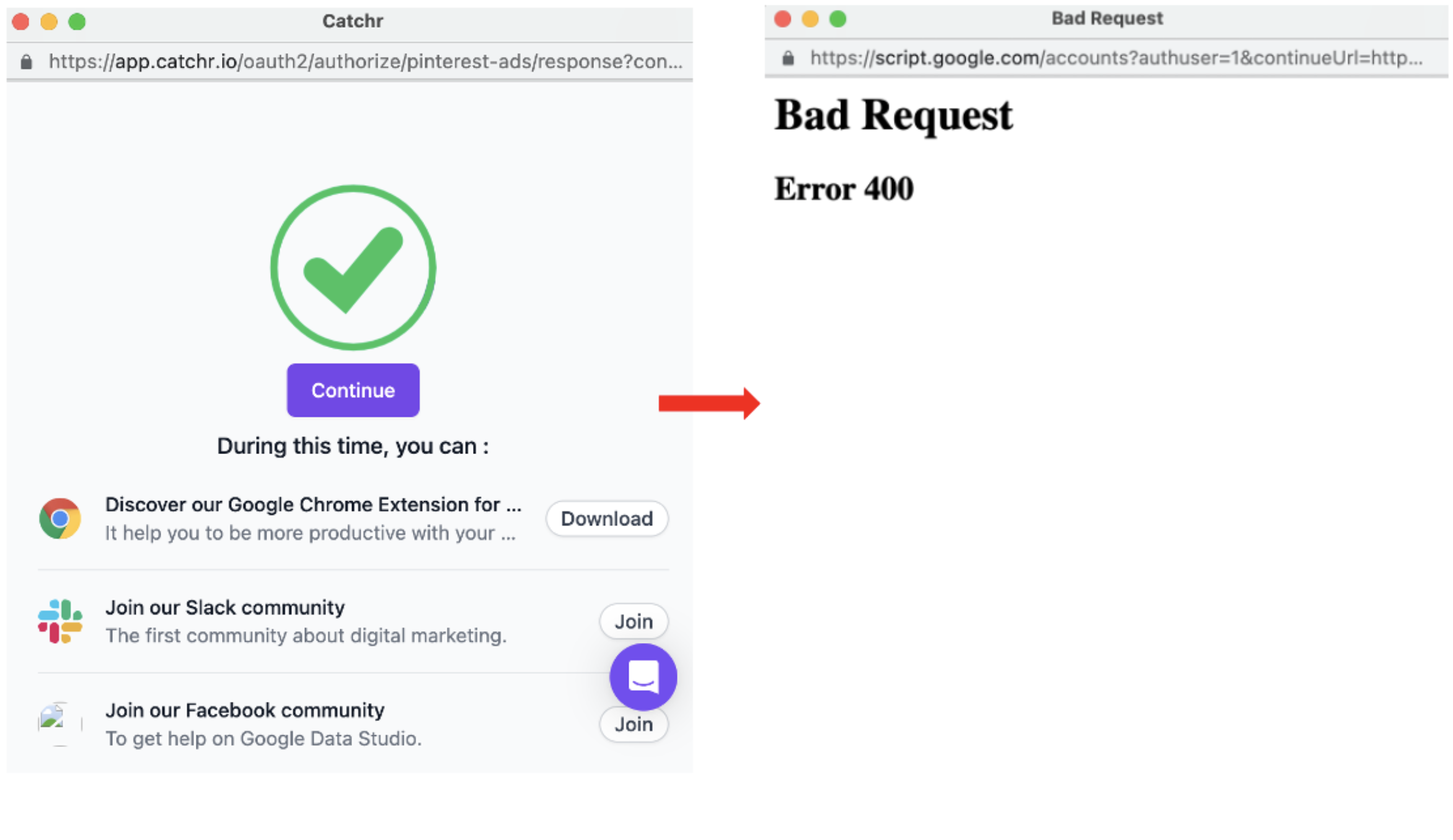 Error Looker Studio : Bad Request error 400